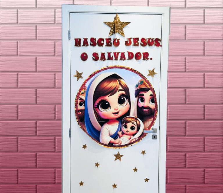 Painel Natalino: Nasceu Jesus, o Salvador - Loja SOS Professor Atividades